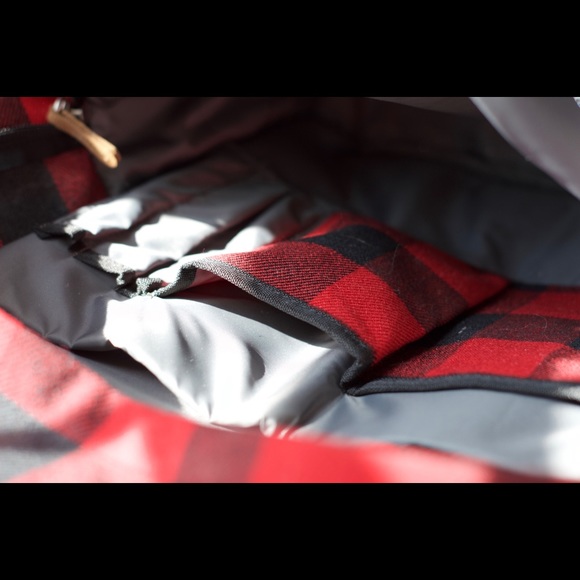 Eddie Bauer | Bags | Eddie Bauer Red Black Checkered Print Backpack ...